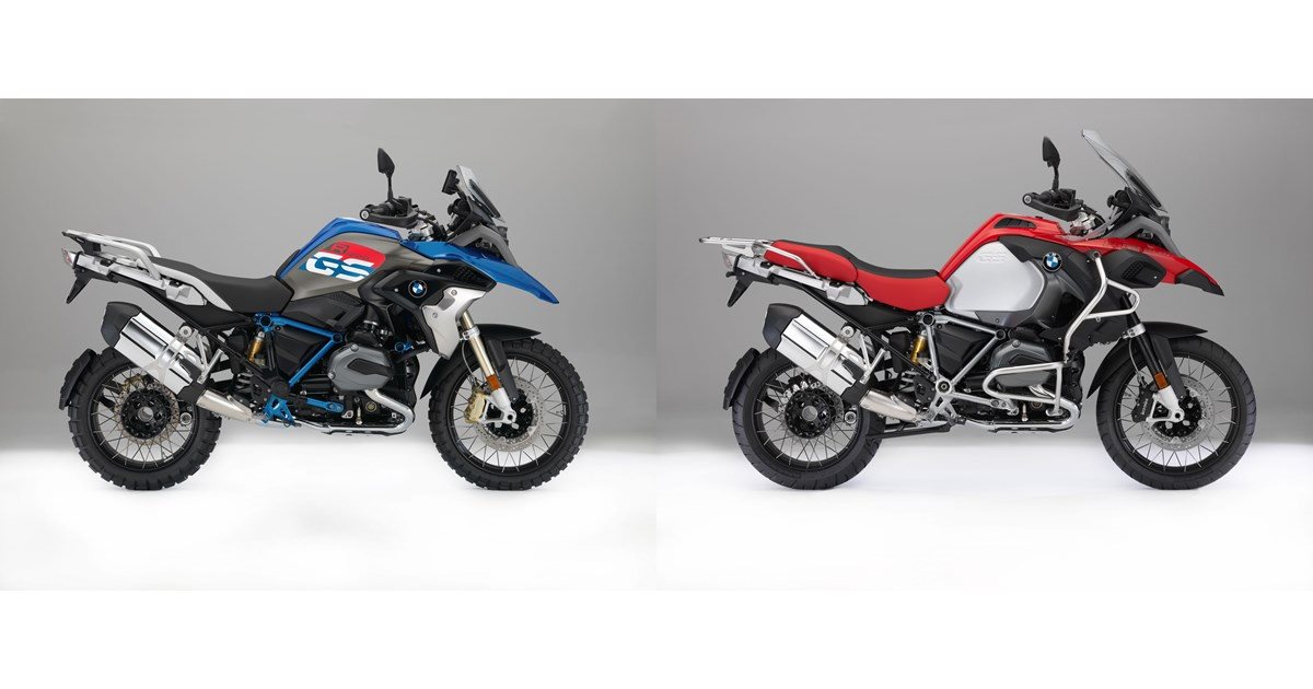 Motorrad Vergleich BMW R 1200 GS 2018 vs. BMW R 1200 GS Adventure 2018