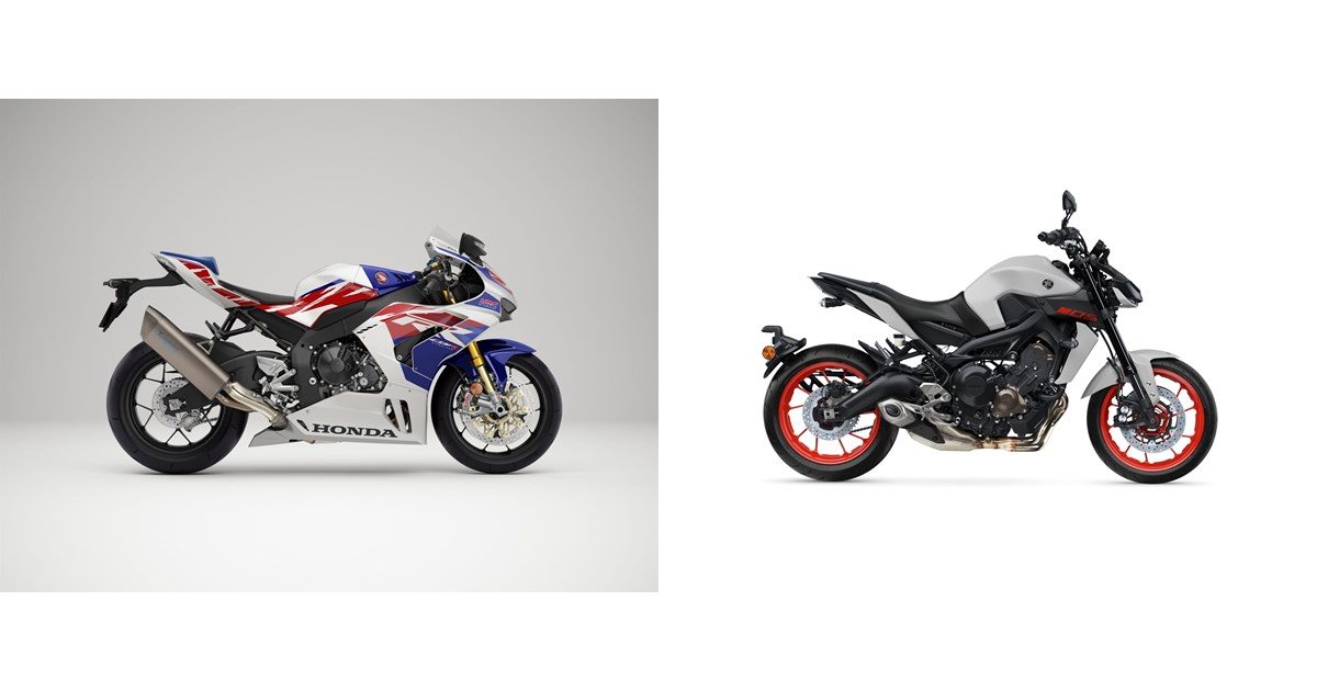 Honda Fireblade 30th Anniversary 2022 vs Yamaha MT-09 2020