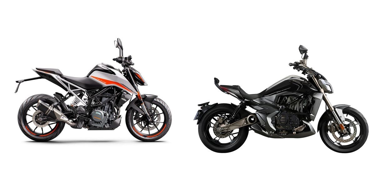 KTM 390 Duke 2022 vs Zontes 310 V 2021