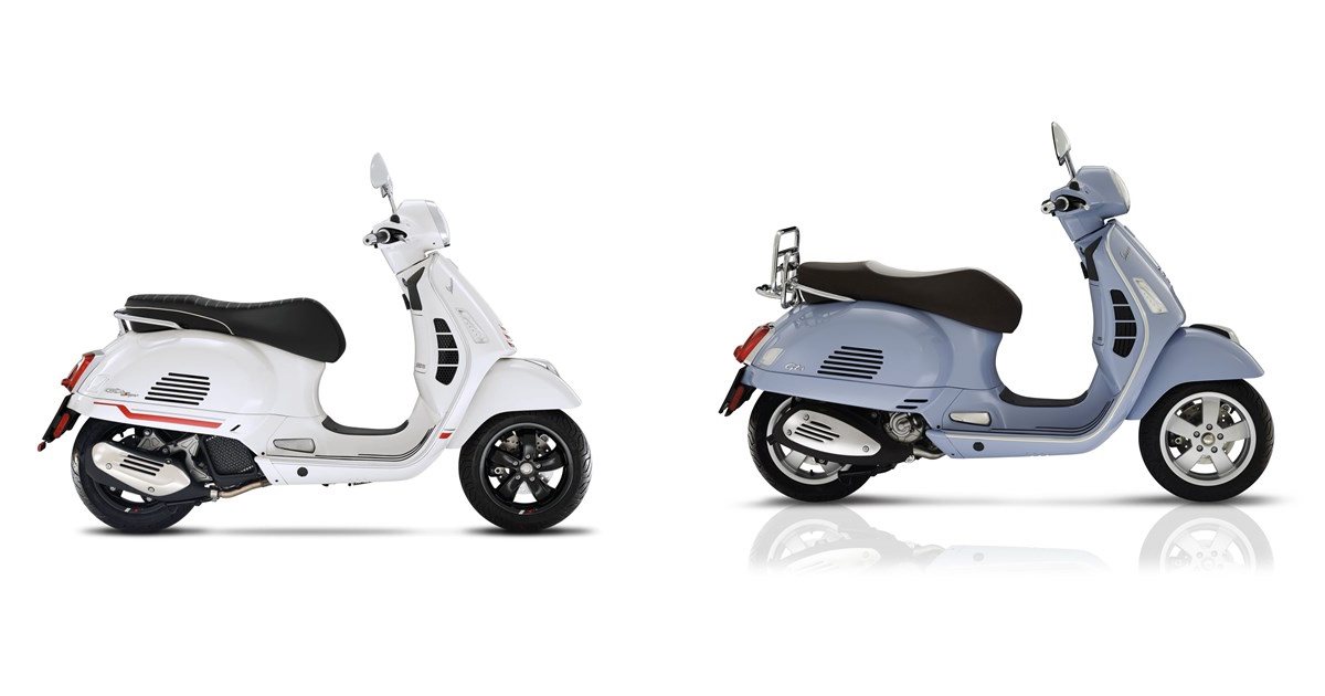 Motorrad Vergleich Vespa GTS 125 Super Sport 2022 vs. Vespa GTS 125 i.e. 2017