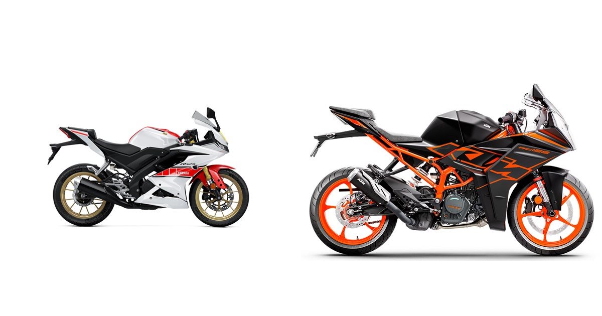 Motorrad Vergleich Yamaha R125 World GP 60th Anniversary 2021 vs. KTM ...