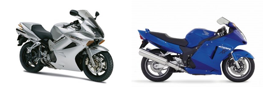 Motorrad Vergleich Honda VFR 800 F 2005 vs. Honda CBR 1100 XX Super ...