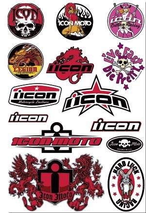 ICON DECAL Stickerkit um 14,90 EUR - 1000PS Shop - Textil Bekleidung