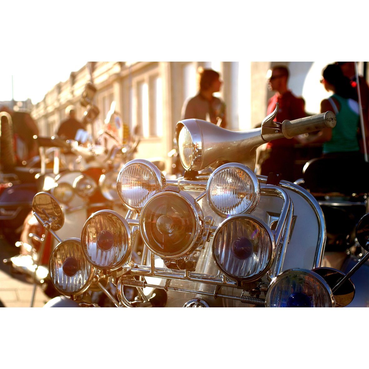 Poster SIP mit "Vespa GS mit Lampen oben 60's" Motiv KLASSIK um 5,40 ...